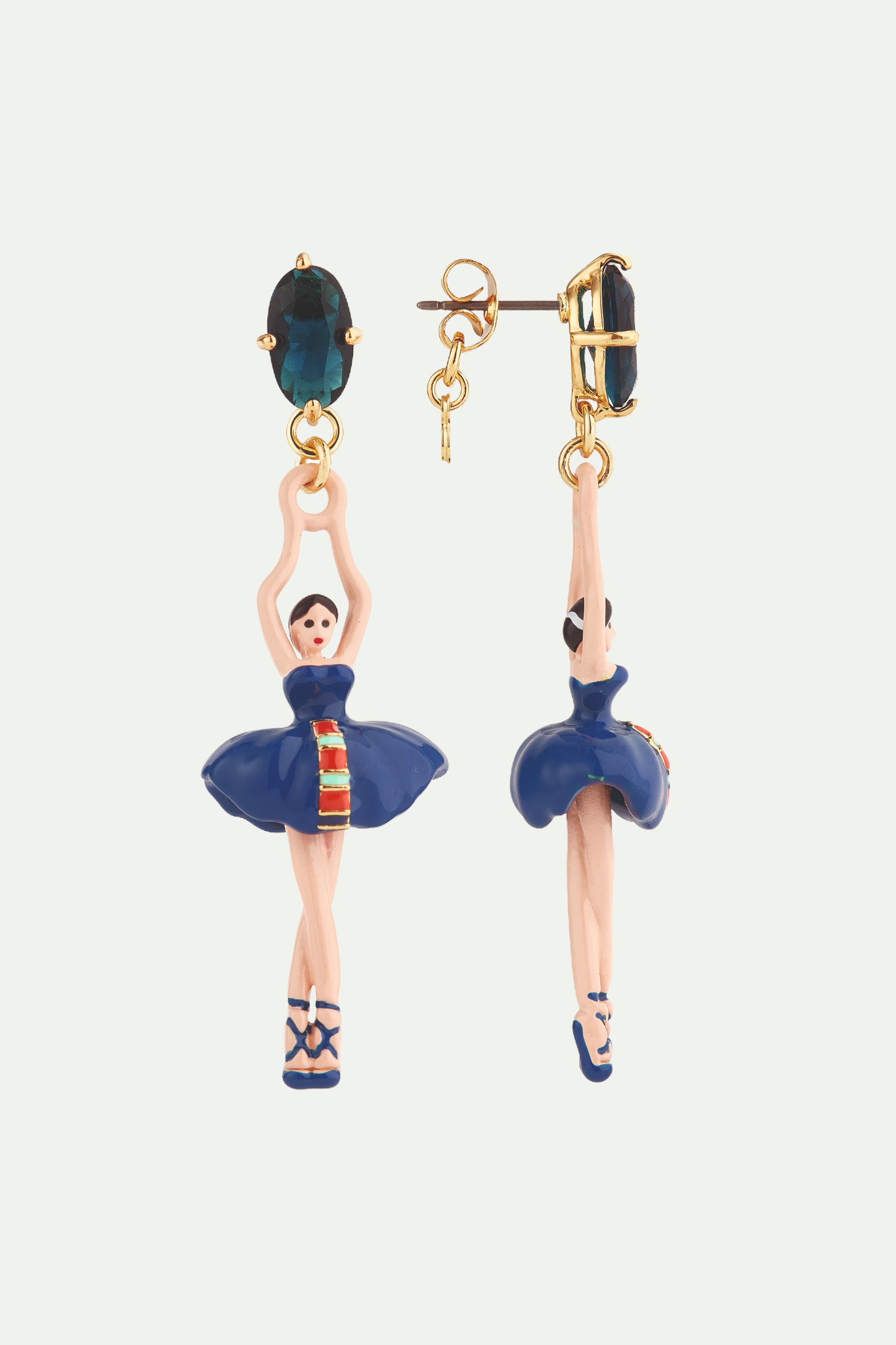Mystery of the Nile ballerina post earrings