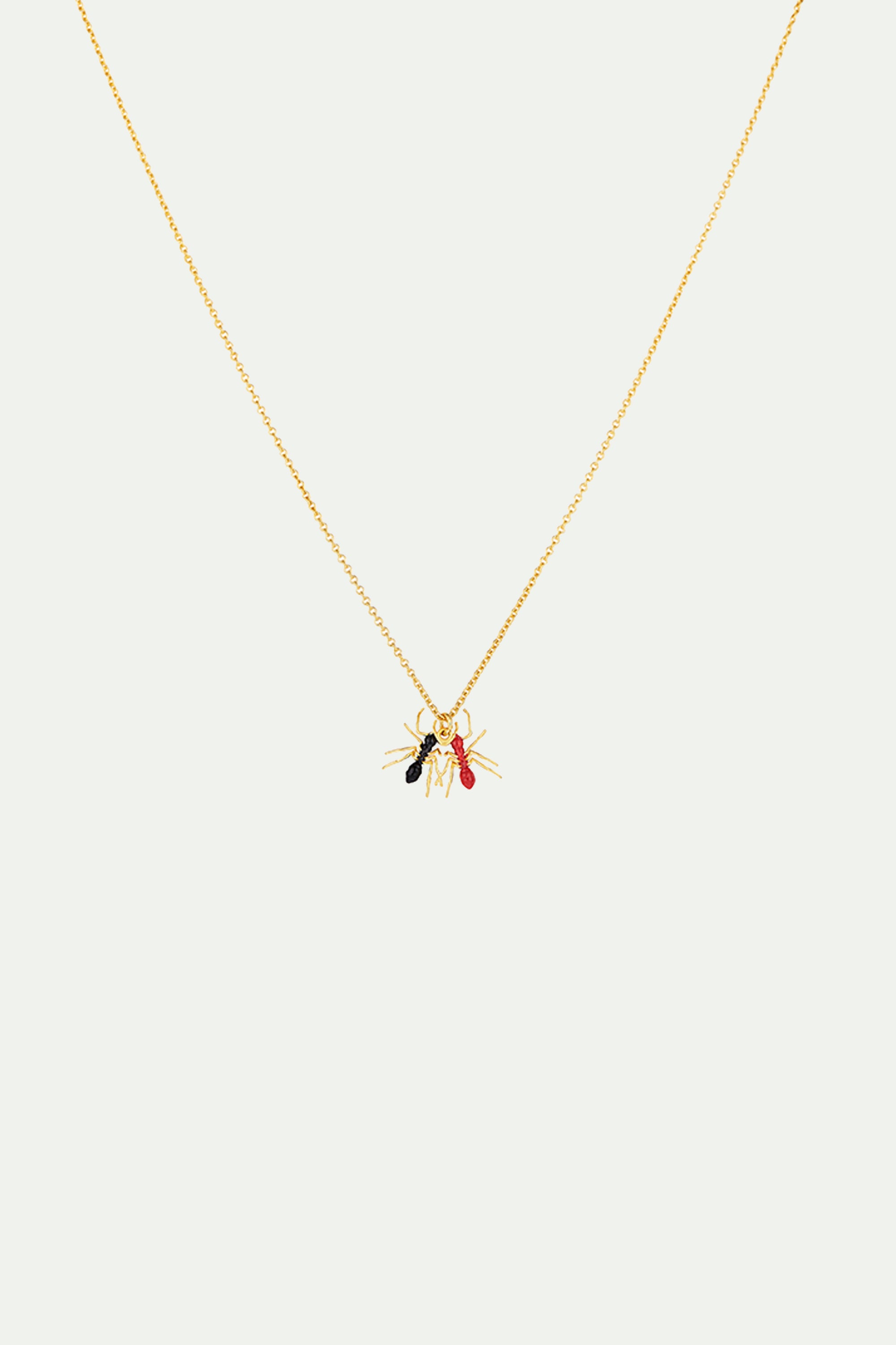 Duo of Ants pendant necklace